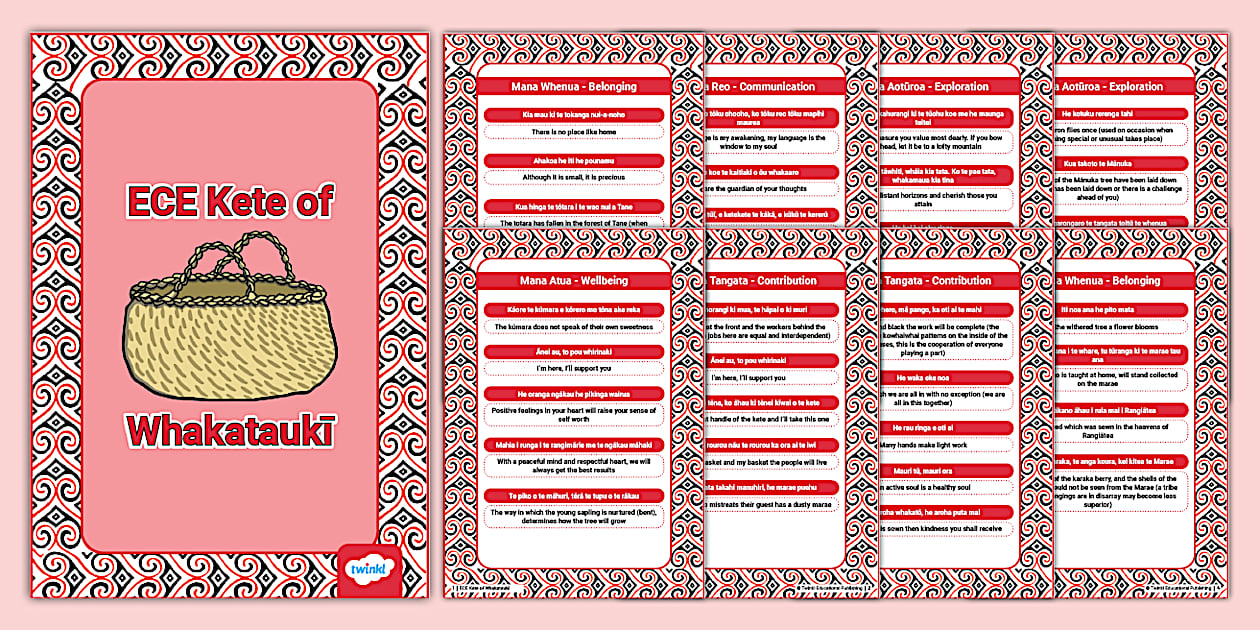 Kete of Whakataukī ECE Booklet: Ready to Download and Print!