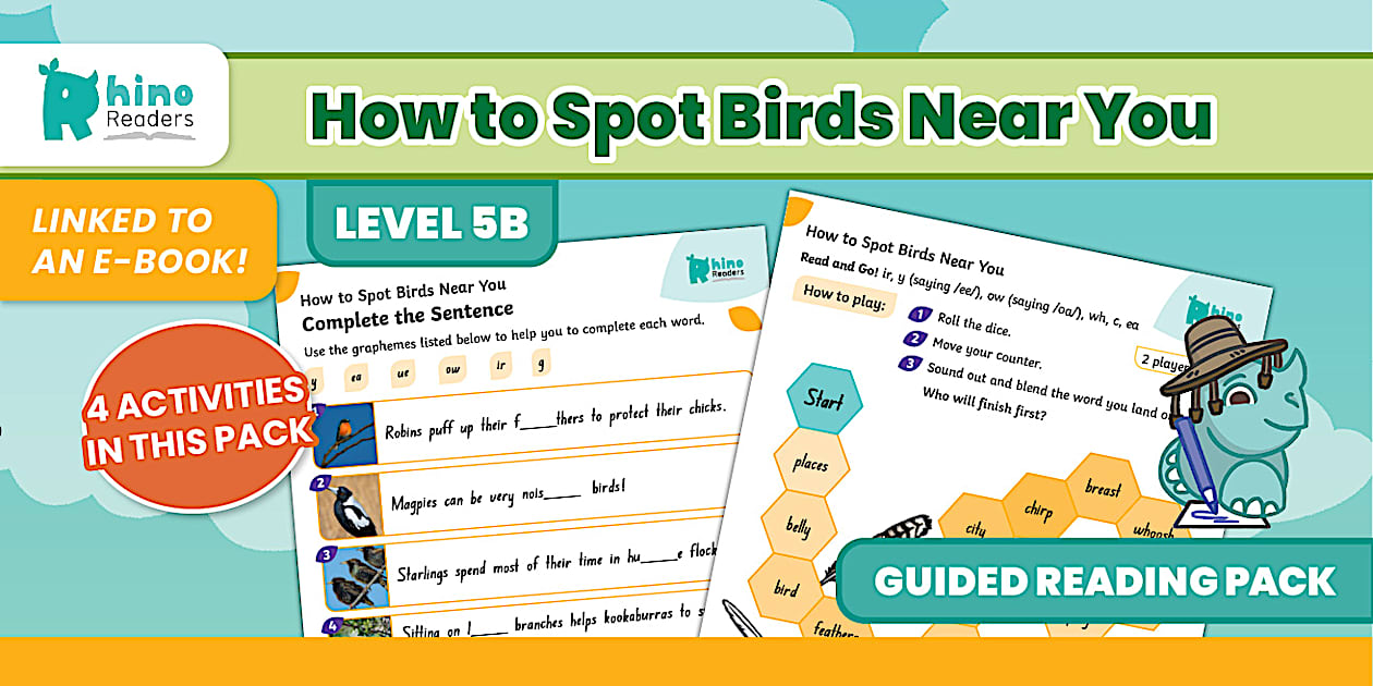 Level 5b How to Spot Birds Near You Guided Reading Pack