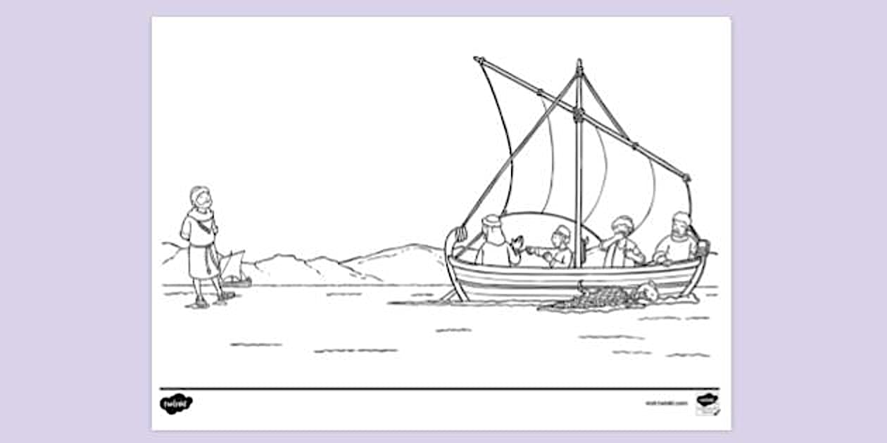 Printable Bible Colouring Page for Kids - Twinkl