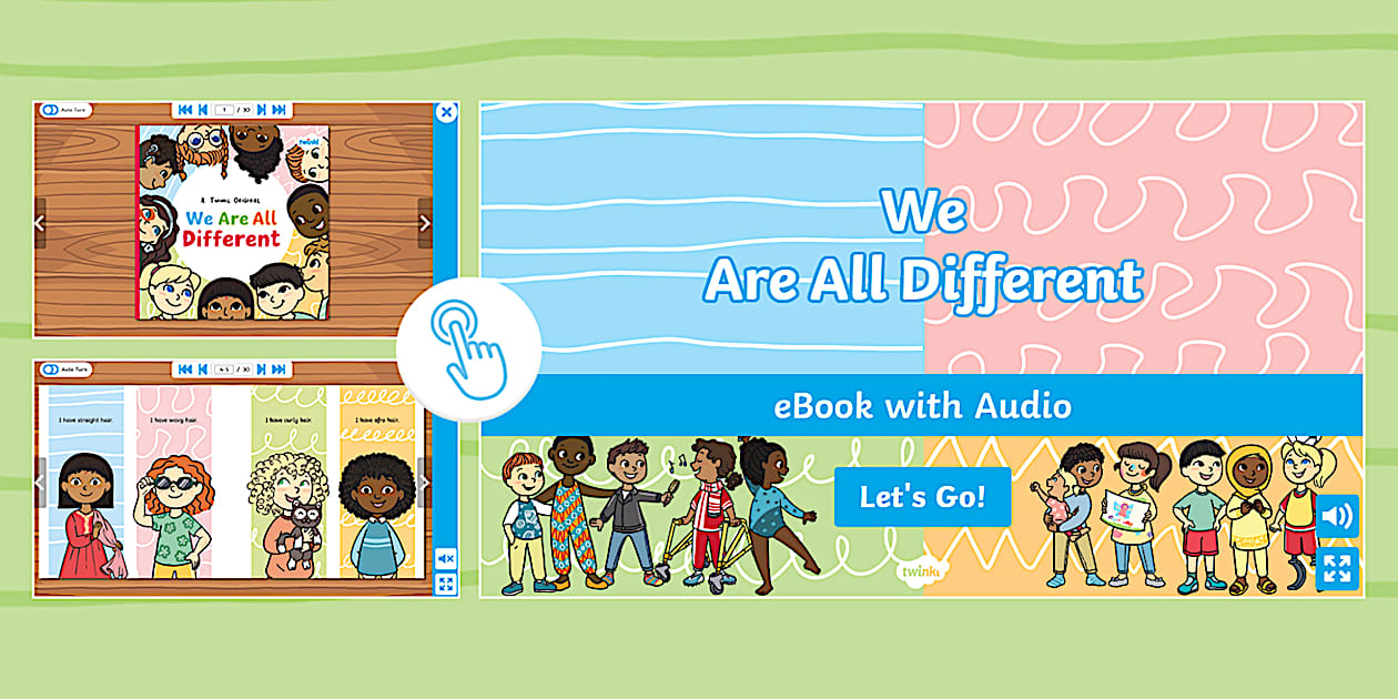 We Are All Different eBook with Audio (Teacher-Made)
