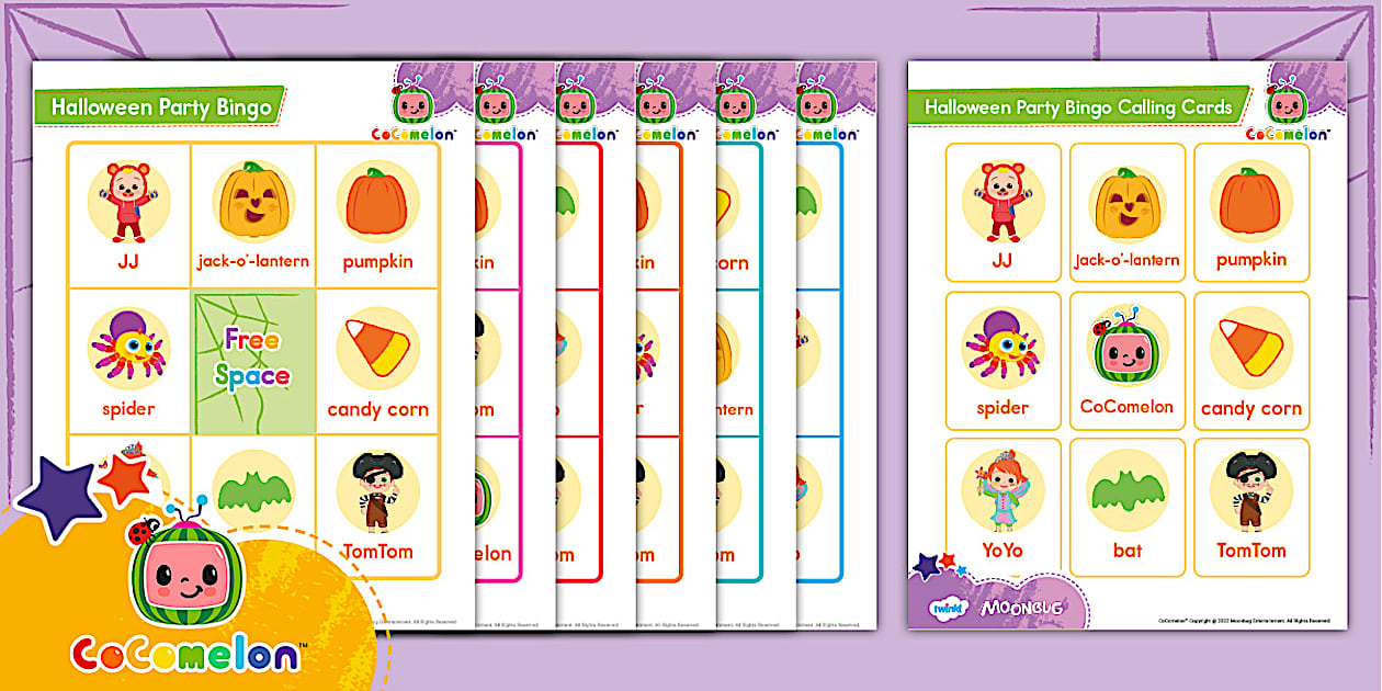 FREE! - Free CoComelon Halloween Bingo for Kids | Twinkl USA