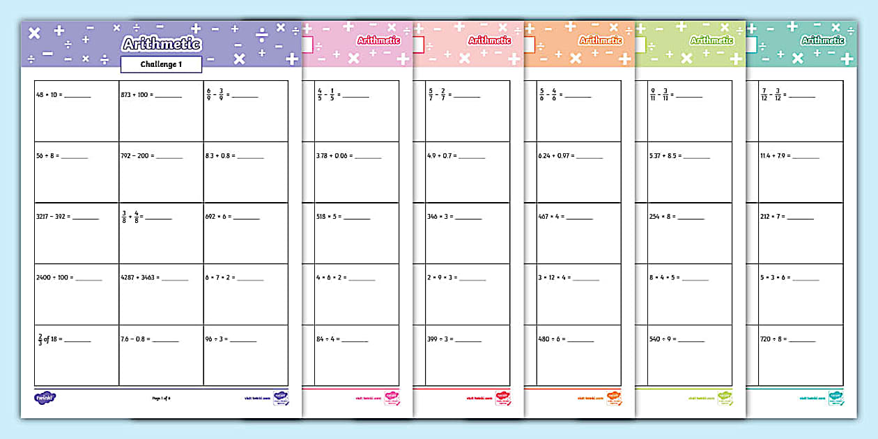 👉 Year 4 Arithmetic Challenge Pack 2 (Teacher-Made) 👉 Year 4 Arithmetic Challenge Pack 2 (Teacher-Made)
