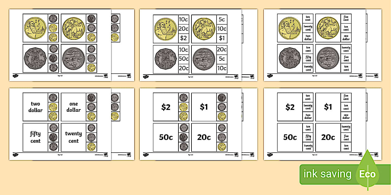 Differentiated Coin Clip Cards (teacher made) - Twinkl