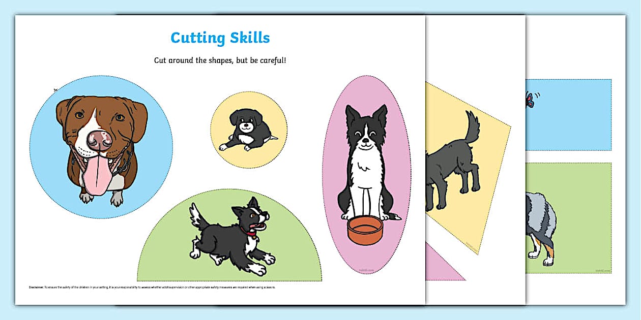 Dog Cutting Skills Activity (Teacher-Made) - Twinkl