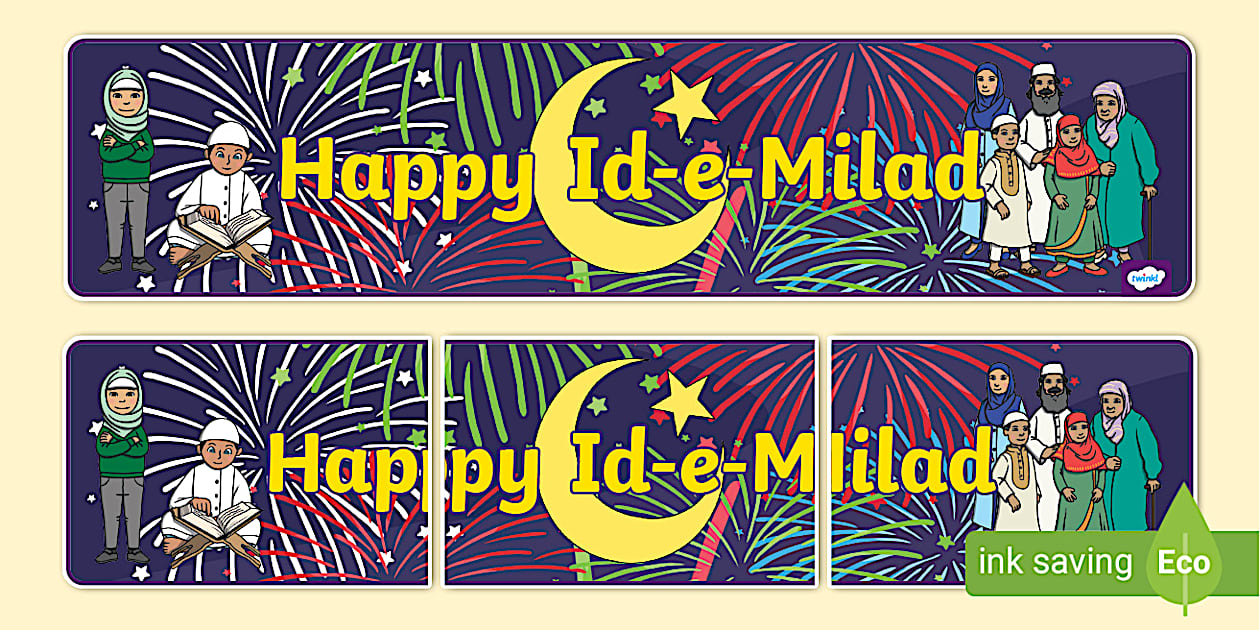 Id-e-Milad Banner - Display Banner | Twinkl Resources