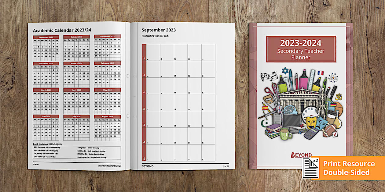 Secondary School Teacher Planner | Organisation | Twinkl