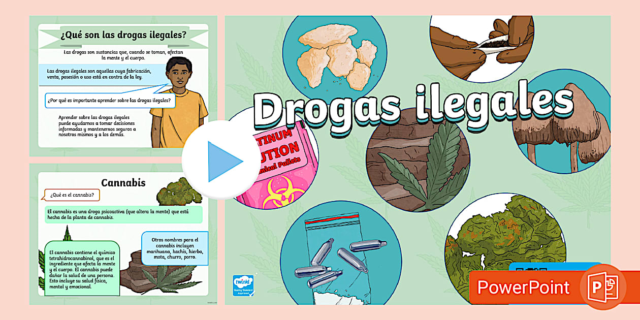 Drogas ilegales - PowerPoint para niños (teacher made)