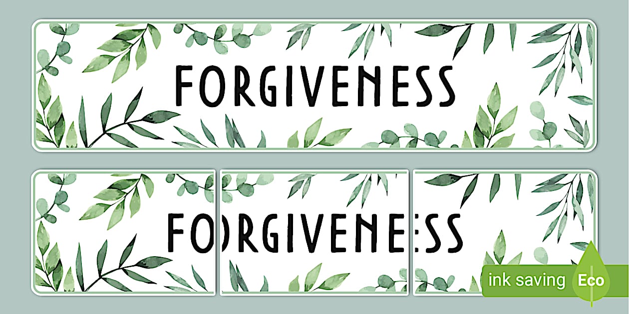 Forgiveness Display Banner (teacher made) - Twinkl