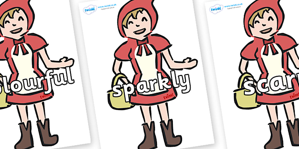 Cursive Wow Words on Little Red Riding Hood (teacher made)