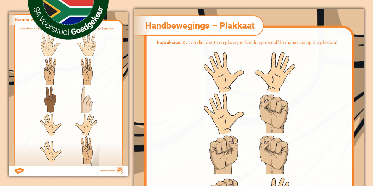 Bilaterale Handaksie Plakkaat (teacher made) - Twinkl