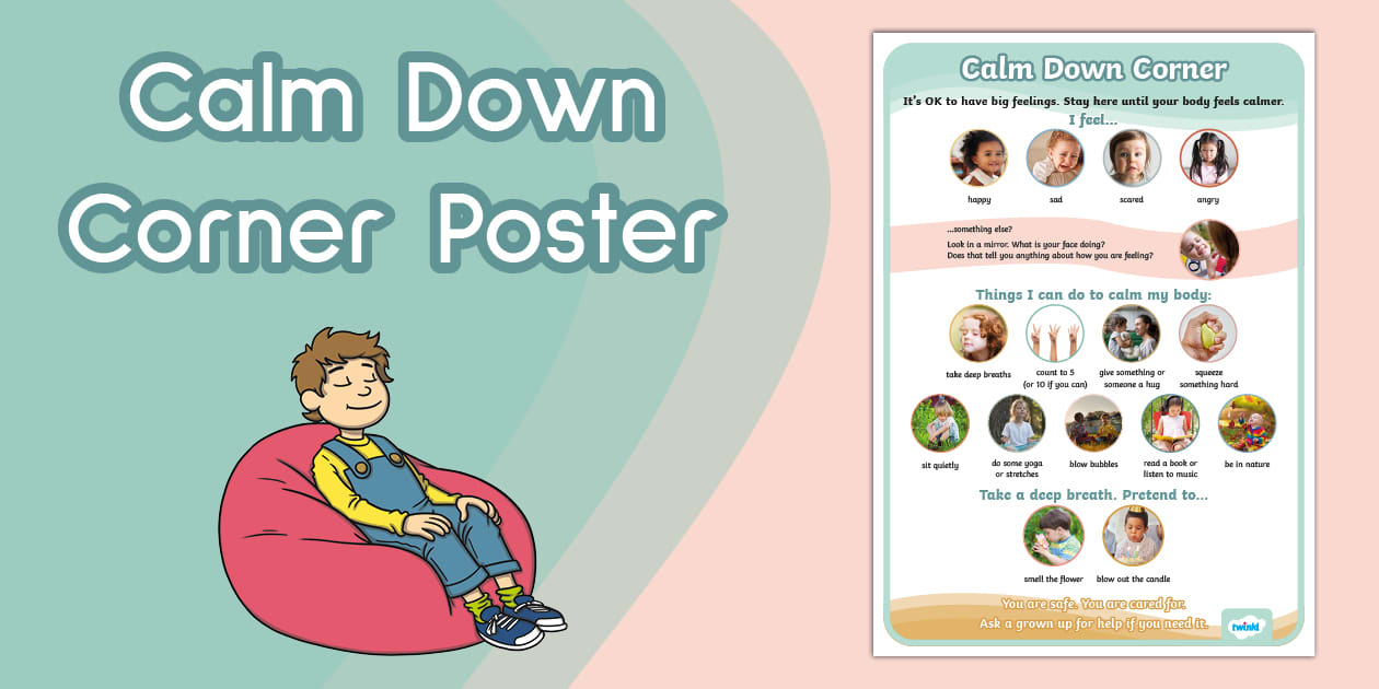 Calm Down Corner Poster