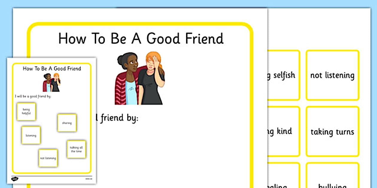 KS3 How To Be A Good Friend (Teacher-Made) - Twinkl