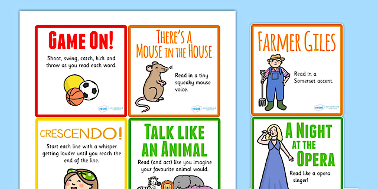 Reading Aloud Activity Cards (teacher made) - Twinkl