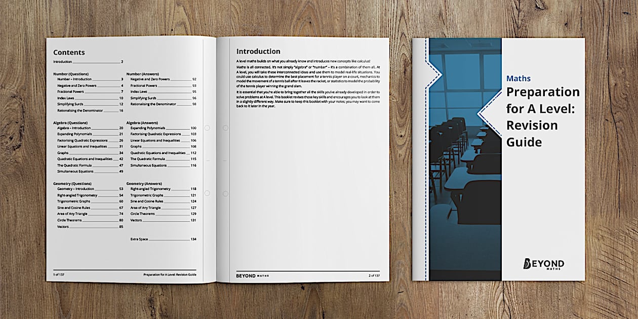 👉 Preparation for A Level Maths Revision Guide | KS5 | Beyond