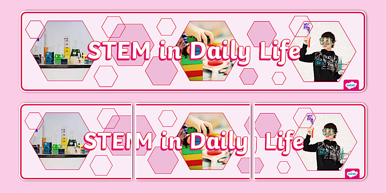 STEM IU Yr 1 STEM in Daily Life Display Banner - Twinkl
