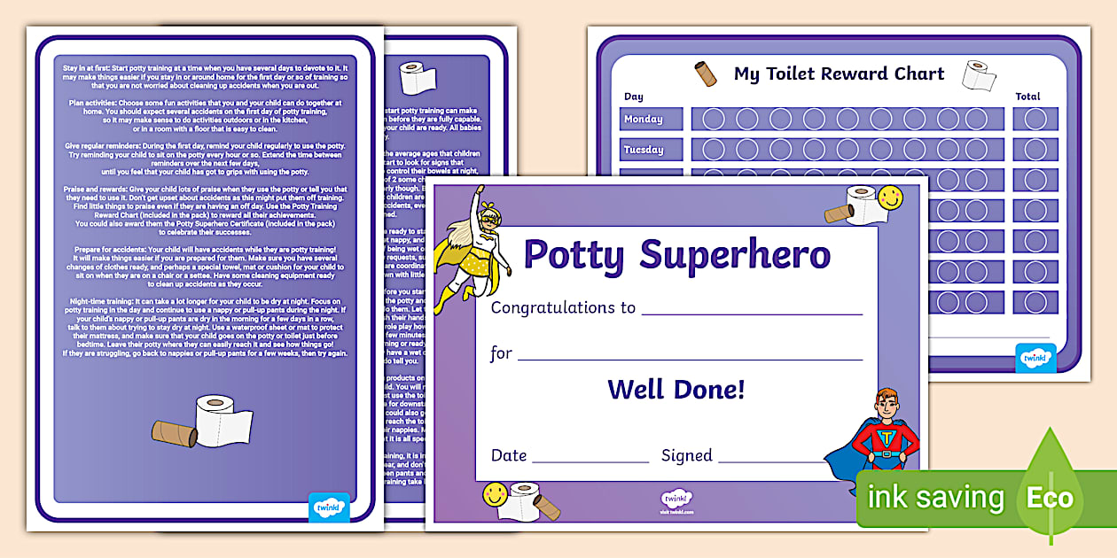 Potty Training Tips | Easy to Print | Twinkl (teacher made)