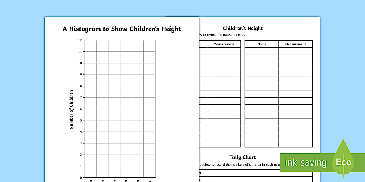 KS2 Histogram Bar Chart Differentiated Worksheet - Twinkl