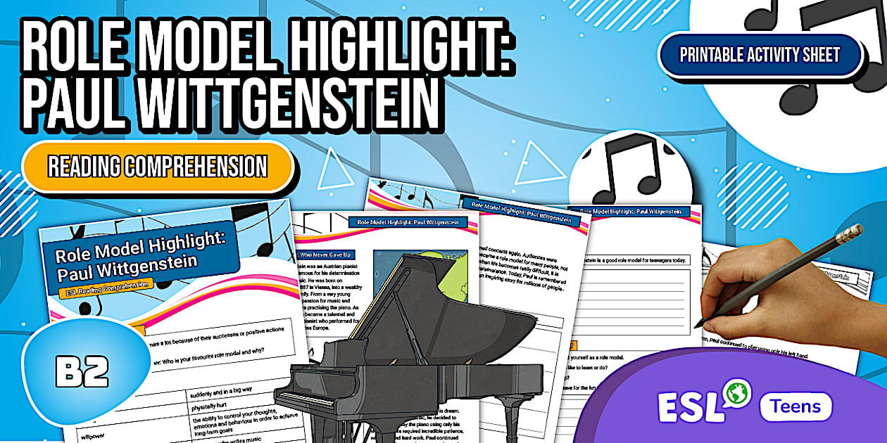 ESL Role Model Highlight: Paul Wittgenstein Reading Comprehension ...