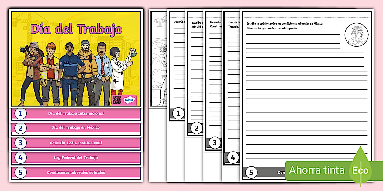 Día del Trabajo - cuadernillo primaria alta - Twinkl
