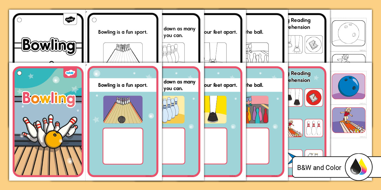 Bowling Adapted Reader for Special Education (Teacher-Made)