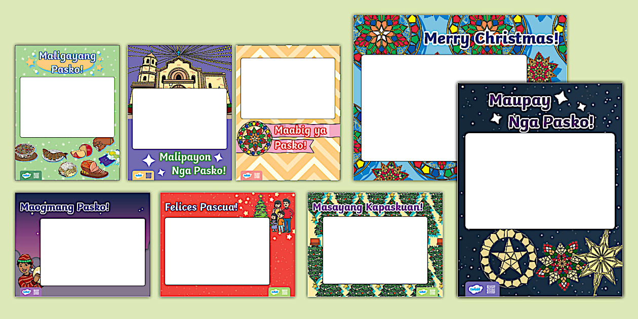 Paskong Pinoy Picture Frame | Twinkl (teacher made) - Twinkl