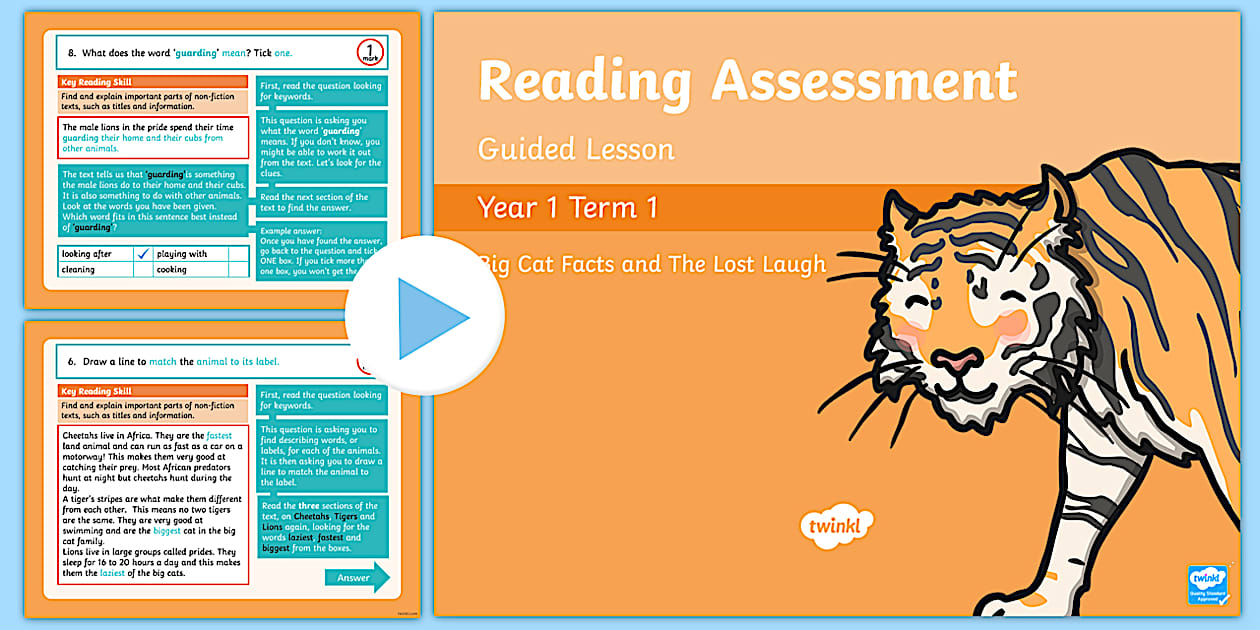 Year 1 Reading Assessment PowerPoint | Term 1 (teacher made)