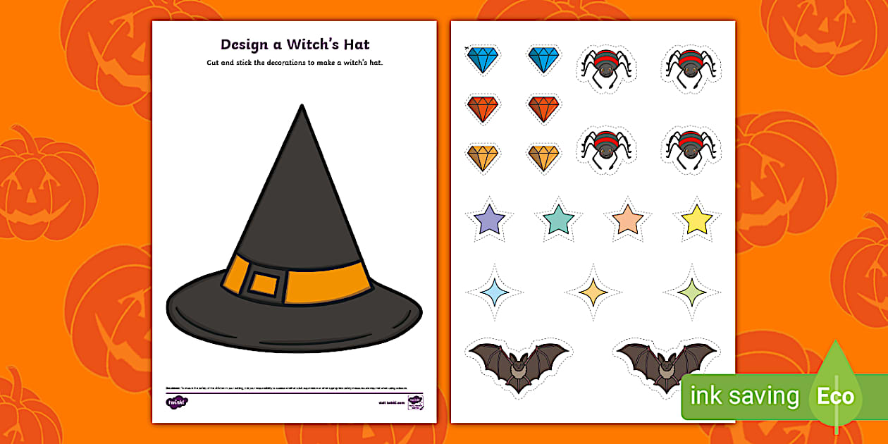 Design a Witch's Hat Cutting Skills Activity (teacher made)