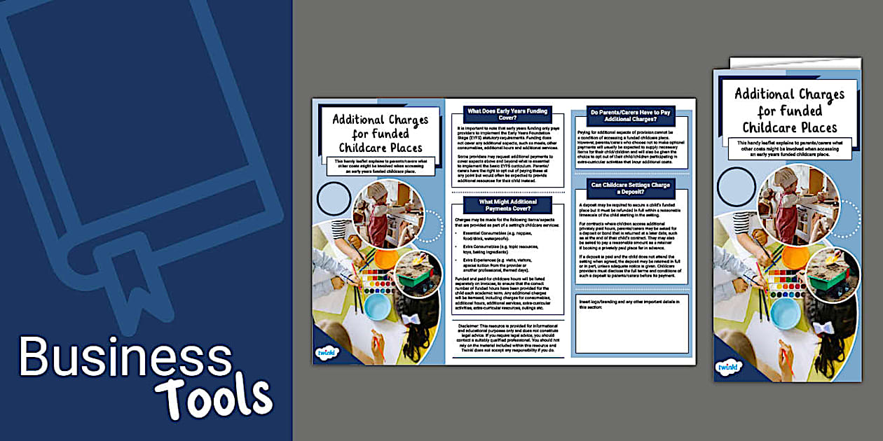 Early Years Funding: Additional Charges Parent Leaflet