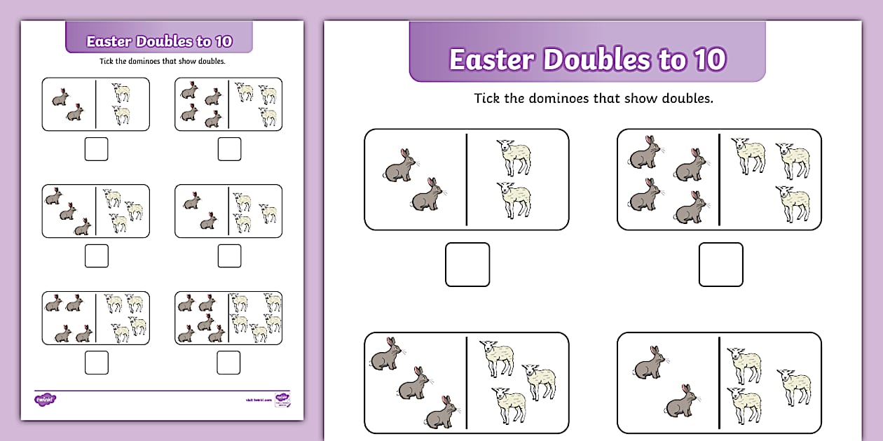 👉 Easter Doubles to 10 Activity | Twinkl (teacher made)