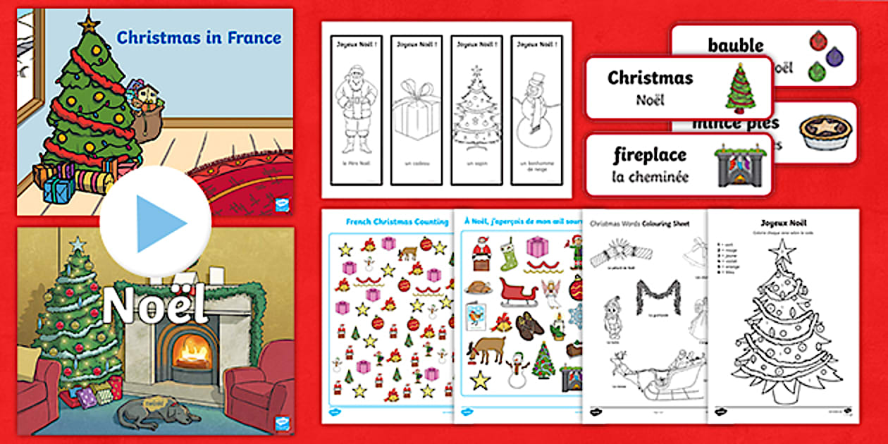 First Level French Christmas Activity Pack (teacher made)