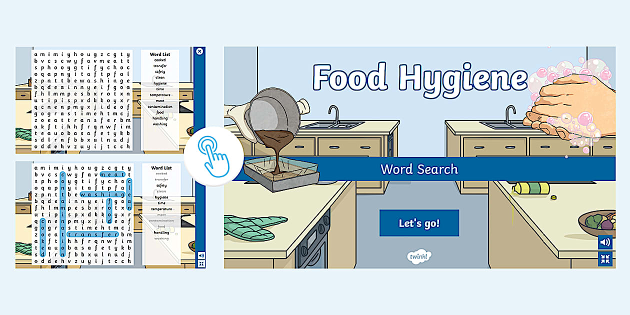 Food Hygiene Interactive Word Search