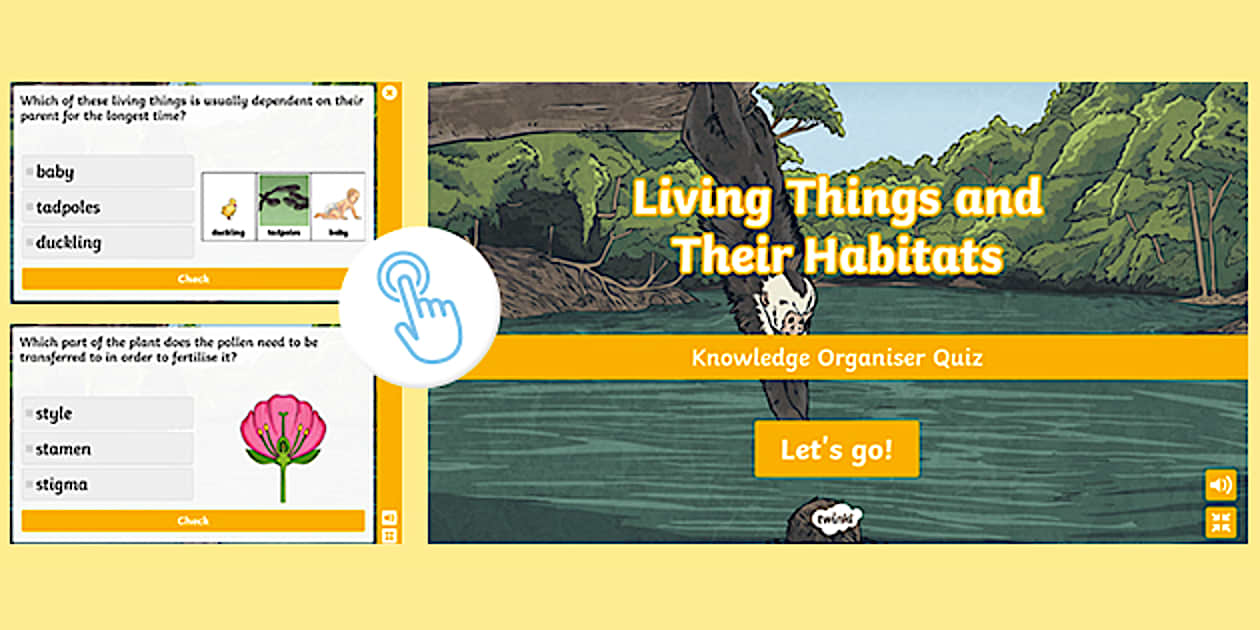 Science Living Things and Their Habitats Y5 Interactive Quiz