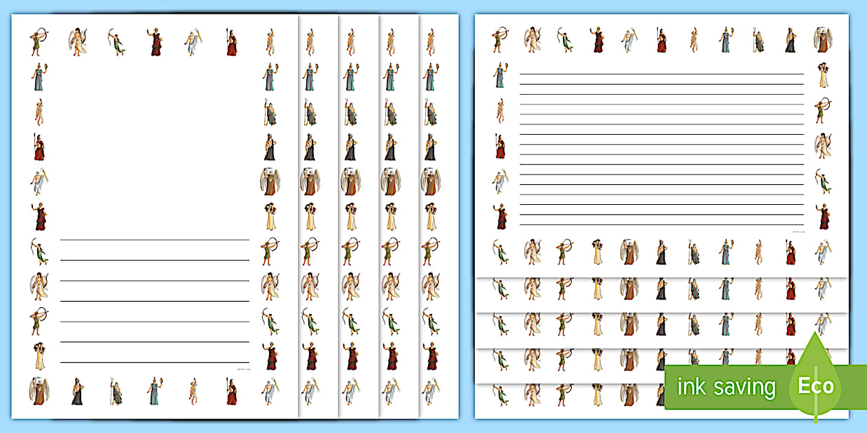 Roman Gods Page Borders (A4) (profesor hizo) - Twinkl
