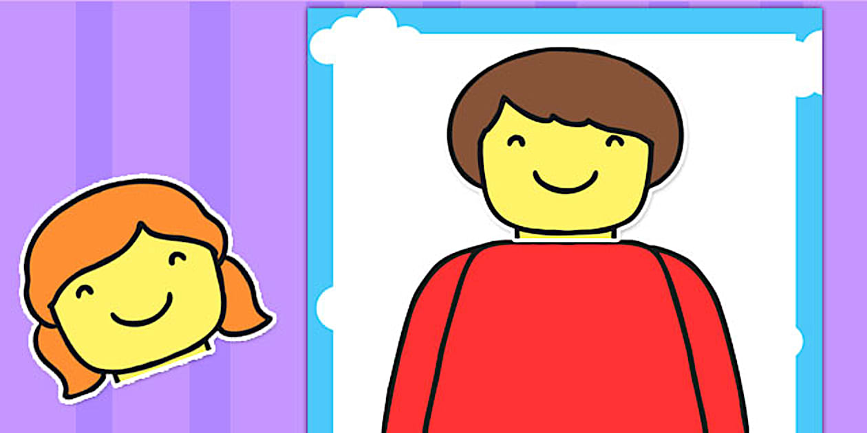 Pin the Head on the Lego Man Activity (teacher made)