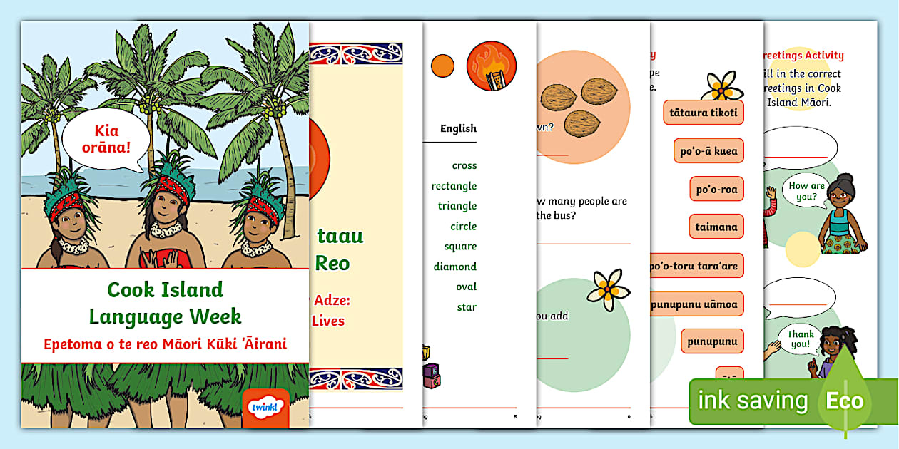 Cook Island Activities for Kids: Illustrated Booklet