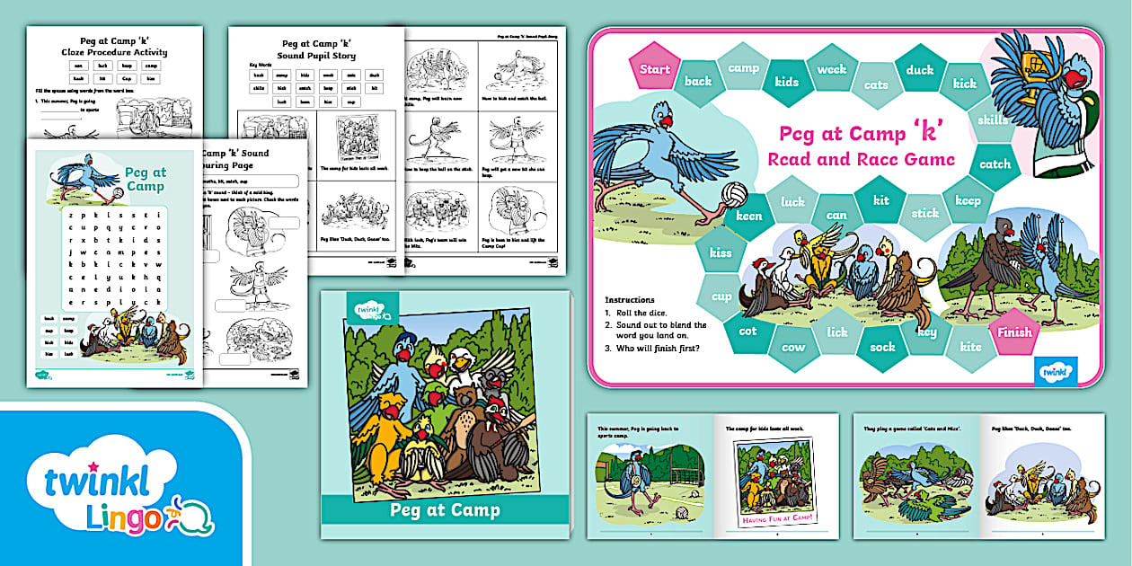 Peg at Camp 'k' eBook Activity Pack (teacher made) - Twinkl