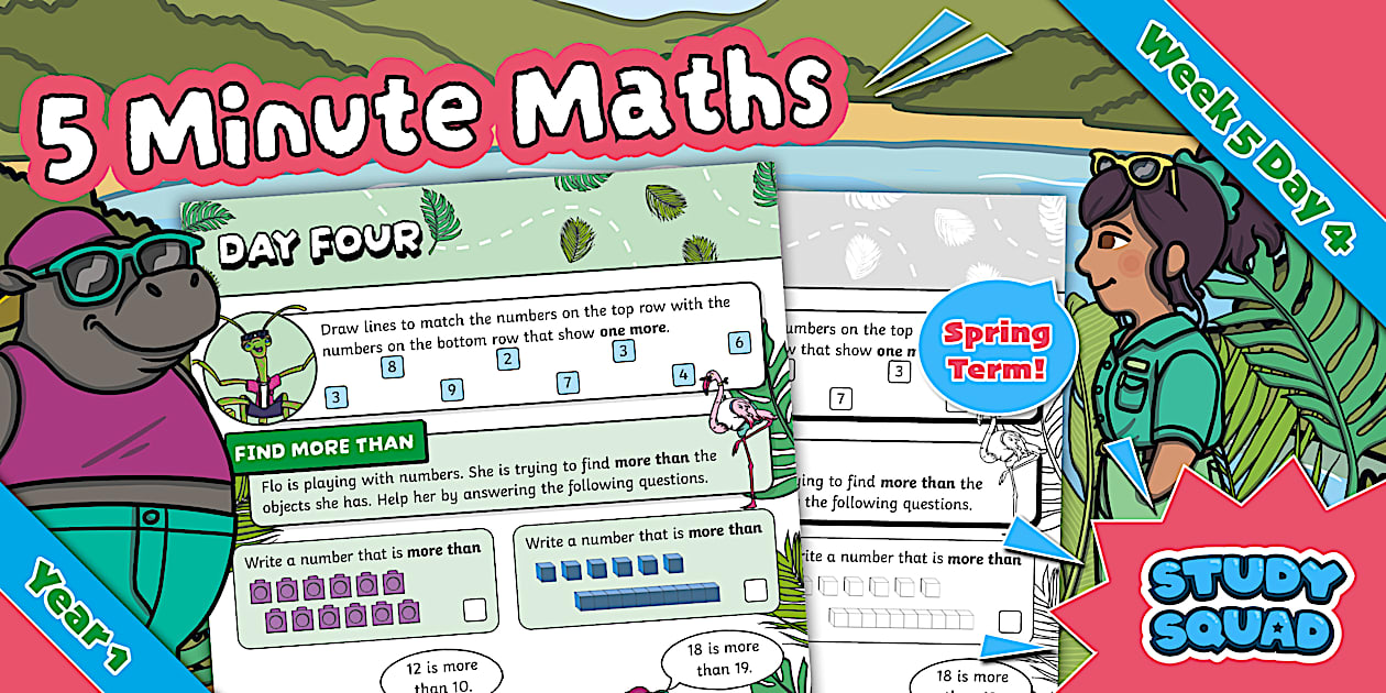👉 Study Squad 5 Minute Maths - Year 1 Spring - Week 5 Day 4