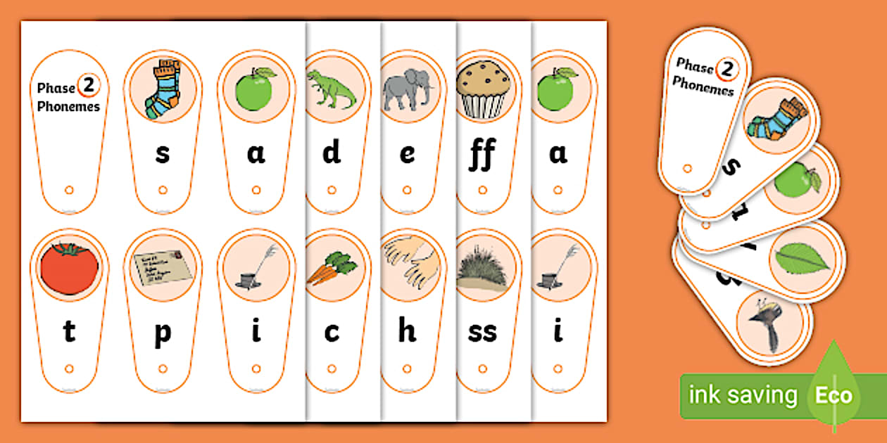Phase 2 Phonemes with Images (teacher made) - Twinkl