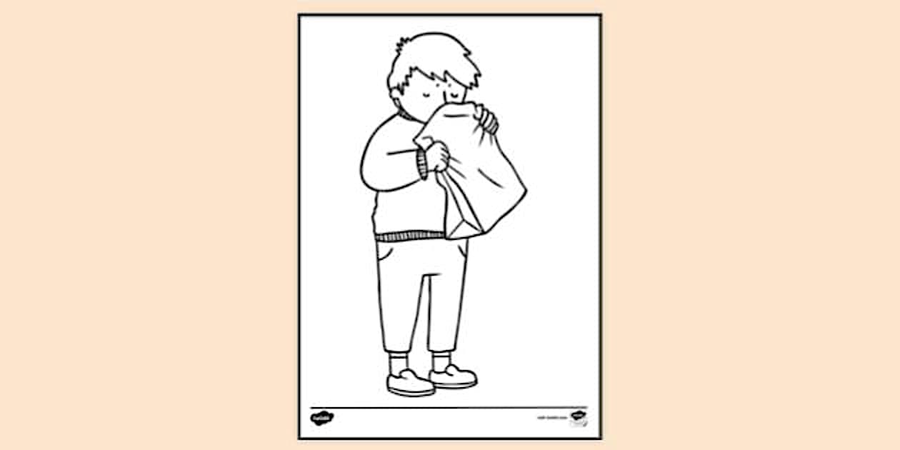 Travel Sick Boy Colouring | Colouring Sheets (teacher made)