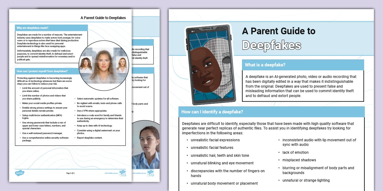 A Parent Guide to Deepfakes - Web Resources - Parenting