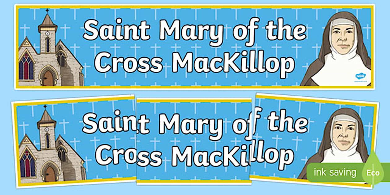 Saint Mary of the Cross MacKillop Display Banner-Australia