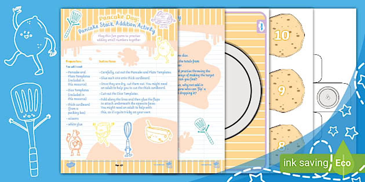 Pancake Day: Pancake Stack Addition Game (Ages 5 - 7)