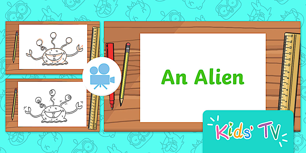 Easy Alien Drawing Activity | Twinkl Kid's TV (teacher made)
