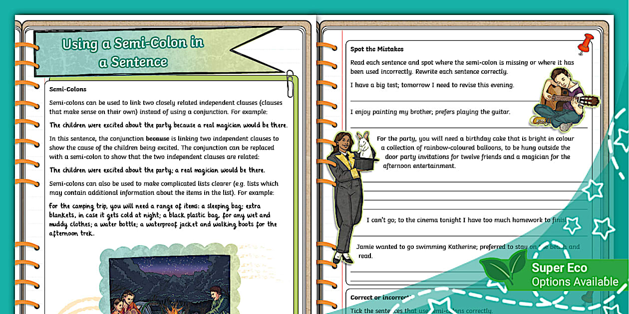 Using a Semi-Colon in a Sentence: Spot the Mistakes