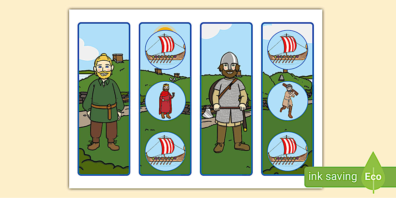 Viking Bookmarks | Twinkl | Stationery | Reading | KS1