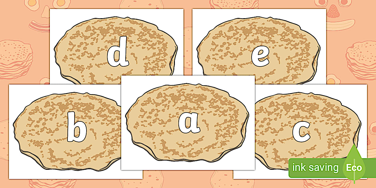 A-Z on Pancakes Display Posters - Twinkl