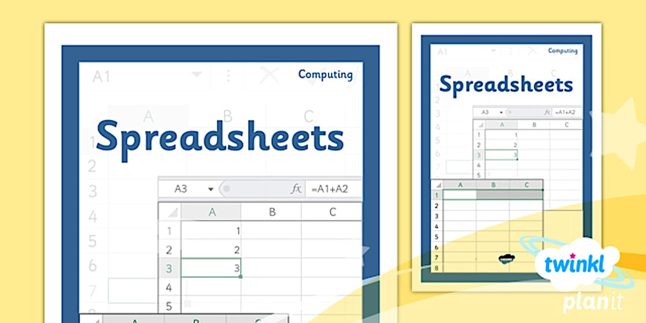 Black and White Computing: Spreadsheets Year 6 Unit Book Cover