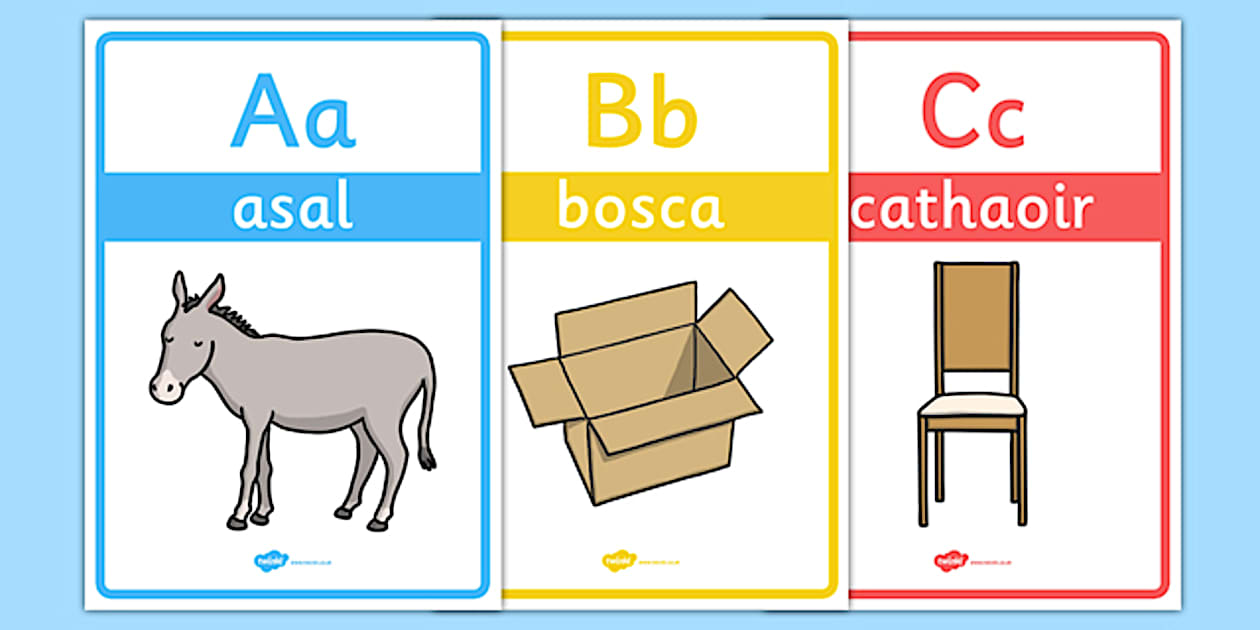 Gaeilge Alphabet Posters for your Classroom | Twinkl