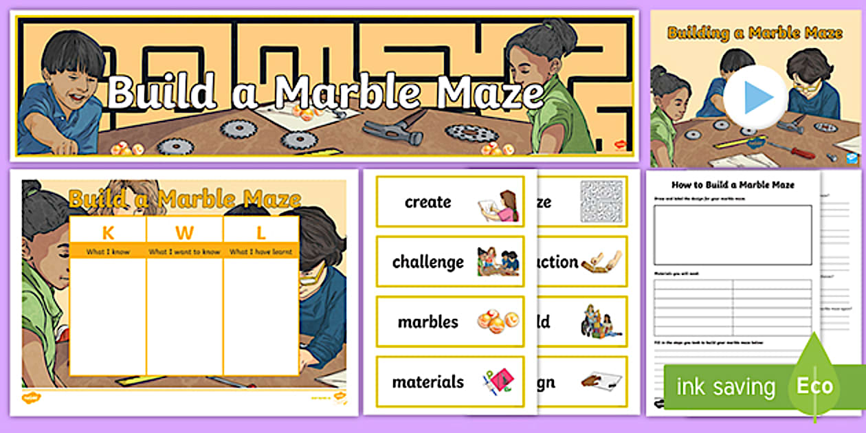Build a Marble Maze Lesson Pack (teacher made) - Twinkl