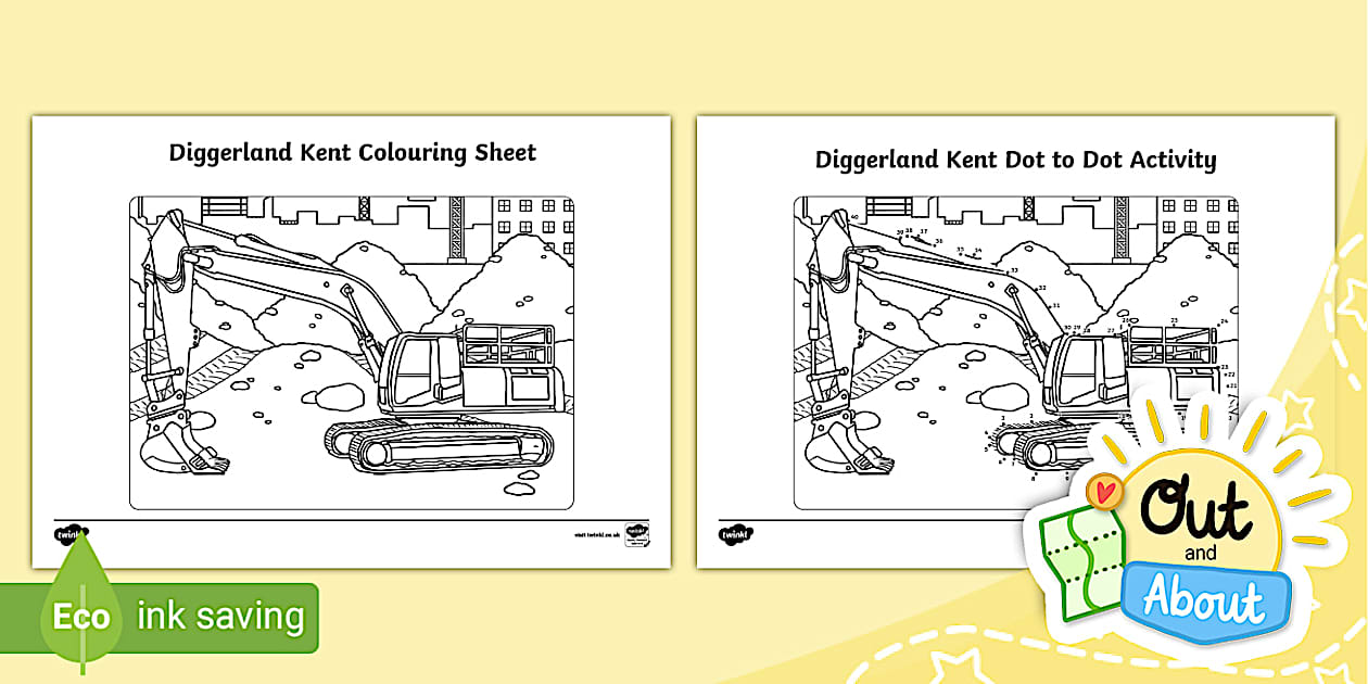 Diggerland Kent Activity Pack (teacher made) - Twinkl
